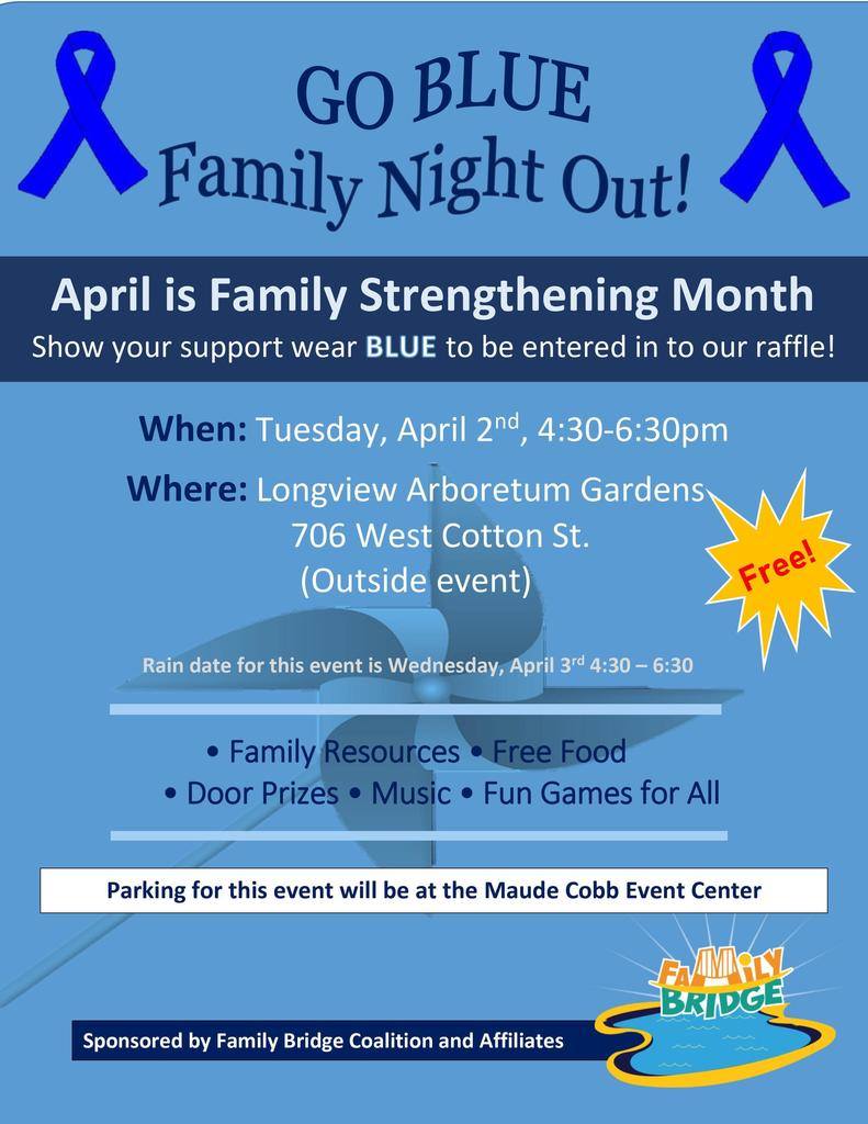 GO BLUE! Family Night Out - Pine Tree ISD | Community Fuse