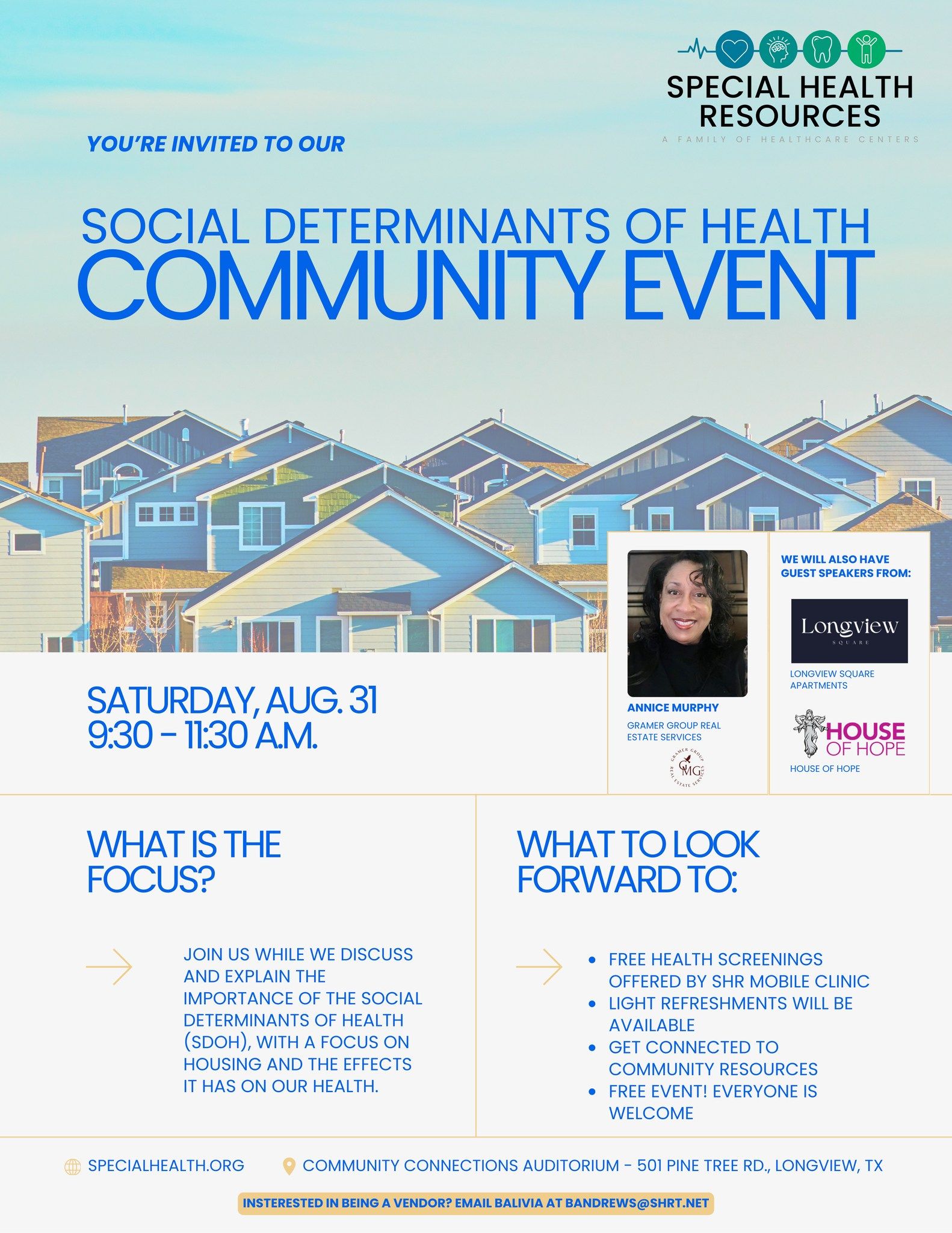 Social Determinants of Health - Longview - Special Health Resources | Community Fuse