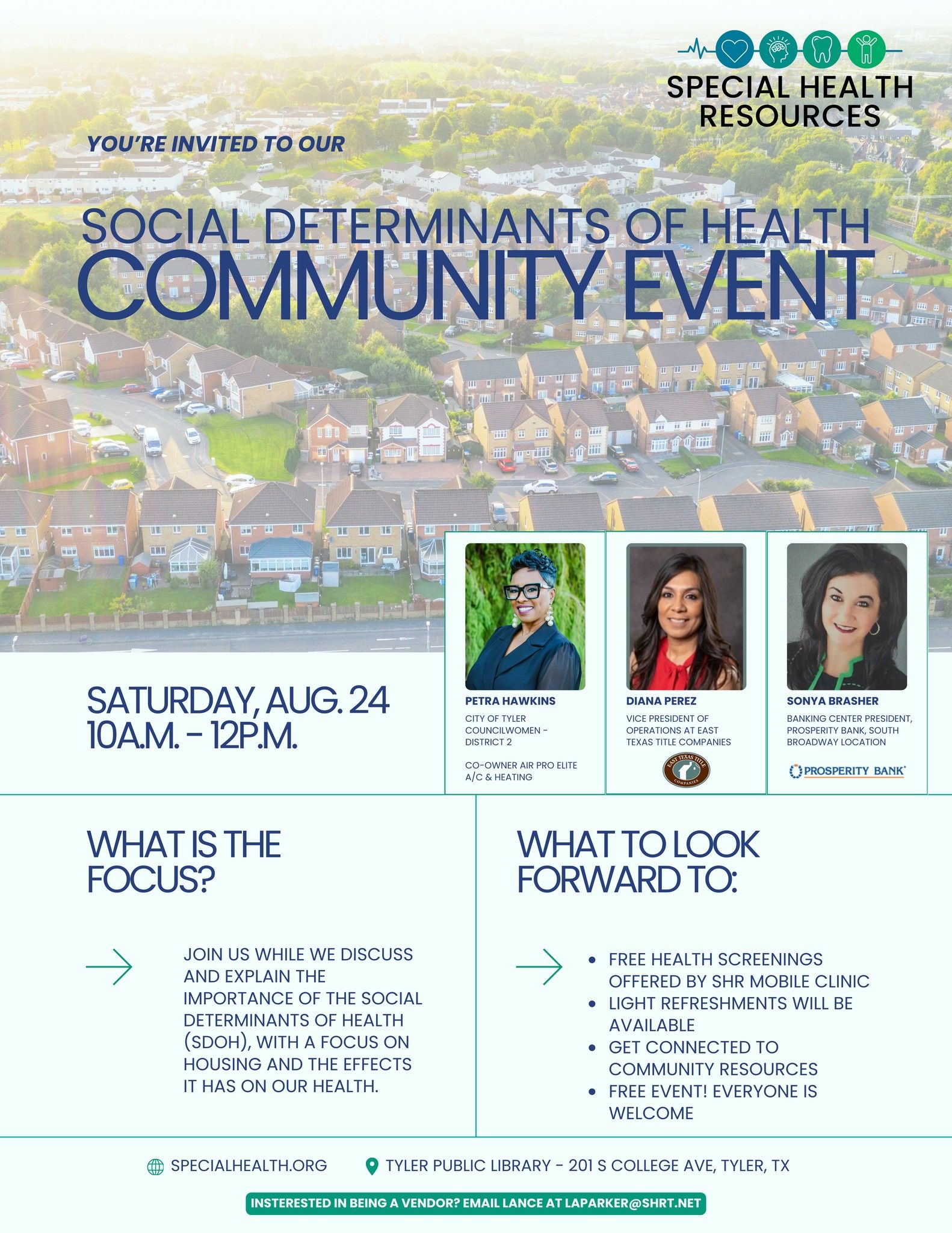 Social Determinants of Health - Tyler - Special Health Resources | Community Fuse
